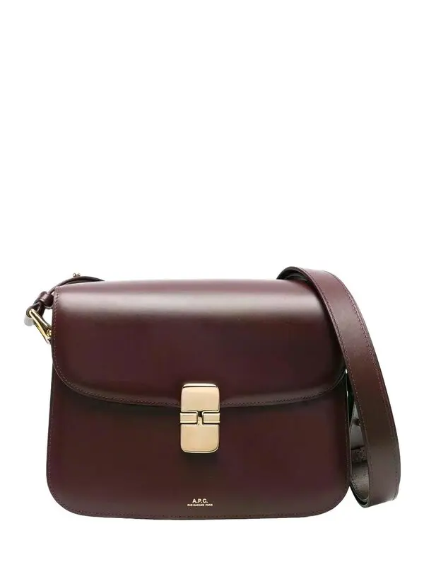 A.p.c. Grace Leather Shoulder Bag - Red