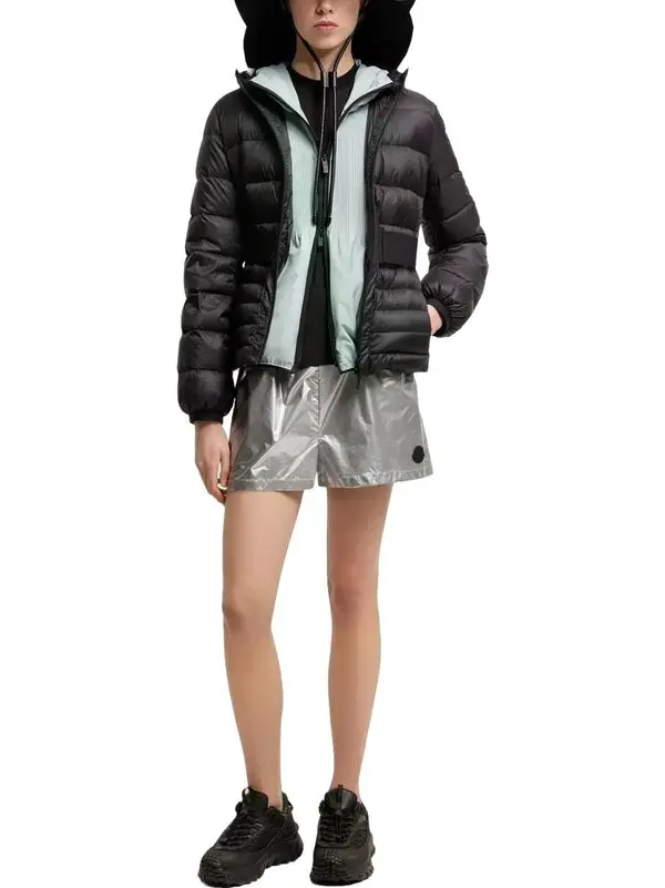 Moncler Belted Padded Jacket - Black