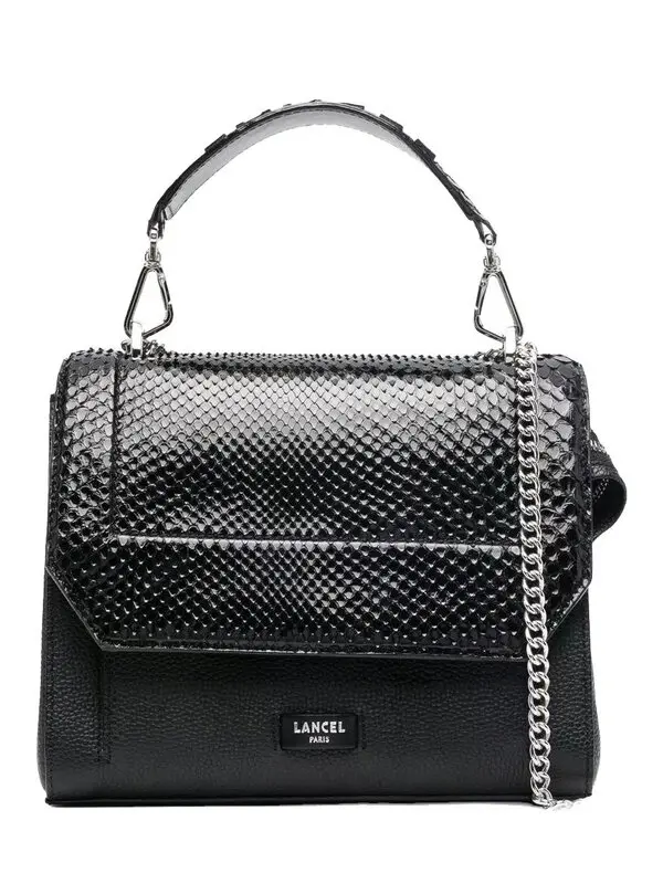 LANCEL Medium Ninon De Flap Bag - Black