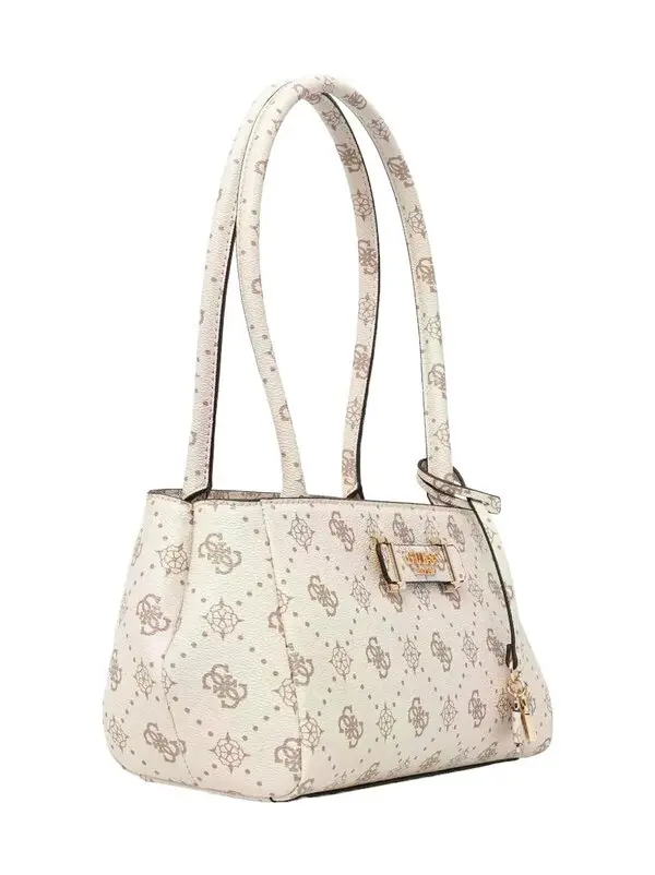Guess Monogram Pendant Tote - Neutrals