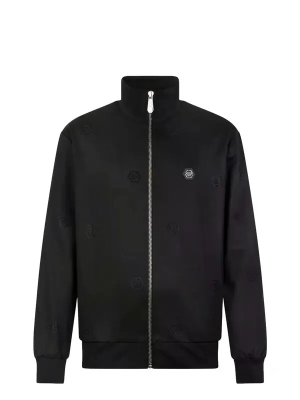 Philipp Plein Monogram-pattern Sport Jacket - Black