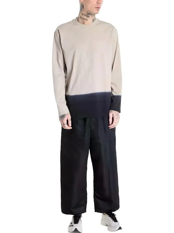 Y3 Long-sleeve Cotton T-shirt - Brown