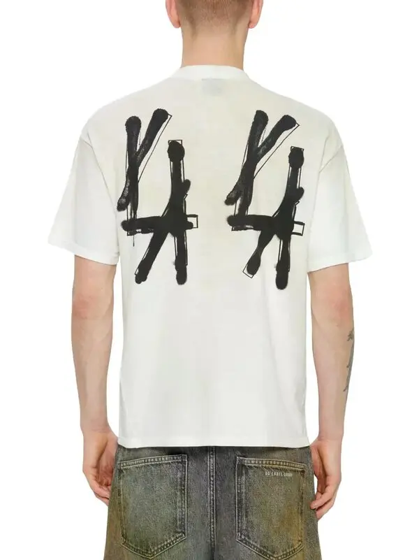 44 LABEL GROUP Jersey T-shirt - Neutrals