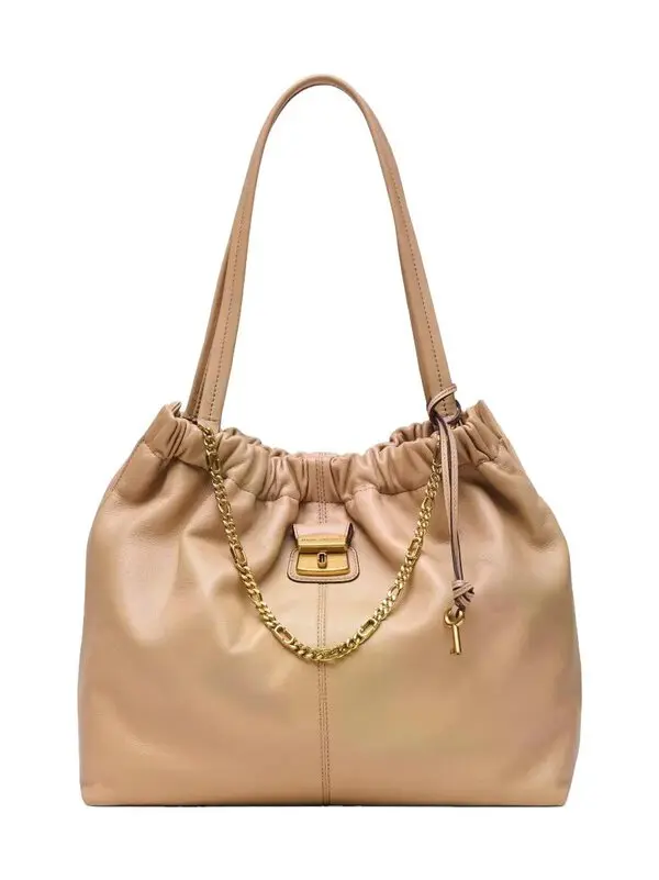 Marc Jacobs Cristina Gathered Shoulder Bag - Neutrals