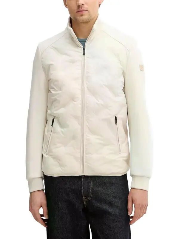 Guess Quilted Zip Jacket - Neutrals