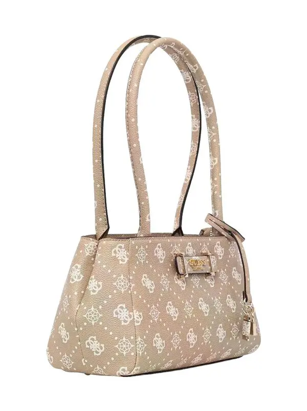 Guess Carrie Girlfriend Padlock Charm Tote Bag - Neutrals