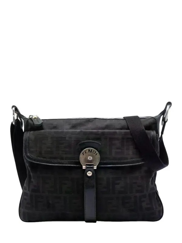 Fendi Zucca Canvas Crossbody Bag - Brown