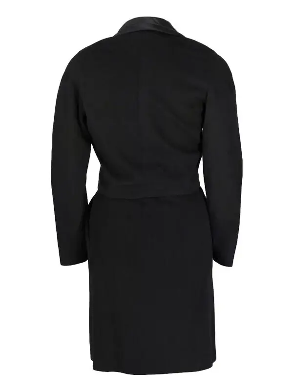 Versace Double-breasted Wool Suit - Black