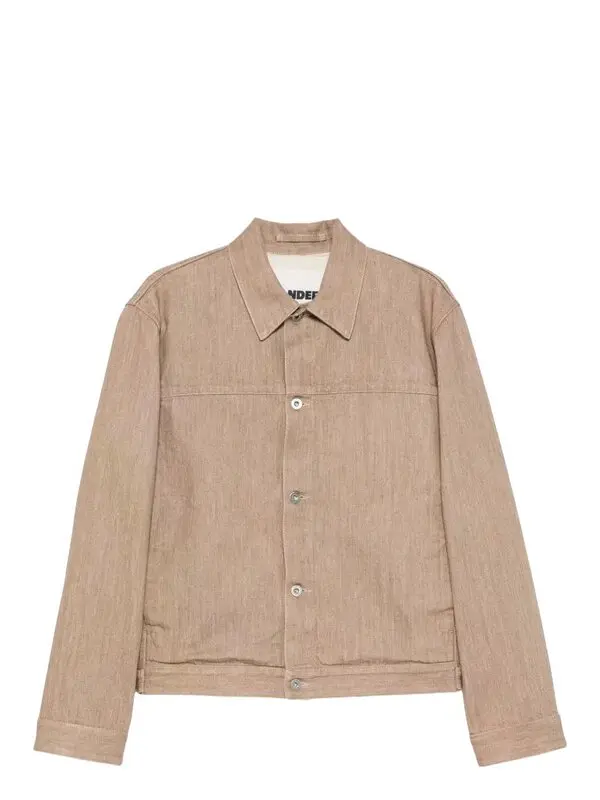 JIL SANDER Cotton Button Jacket - Neutrals