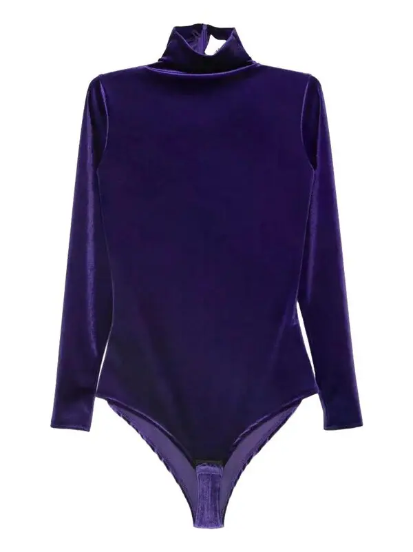 ATU BODY COUTURE Turtleneck Long-sleeved Bodysuit - Purple