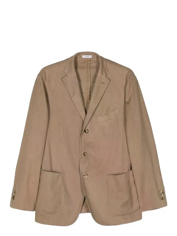 Boglioli Single-breasted Blazer - Brown