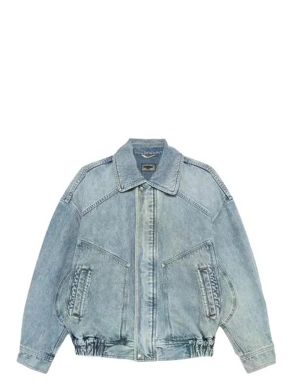 Saint Laurent Oversized Denim Jacket - Blue