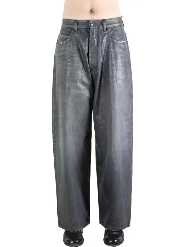 Balenciaga Button-fastening Wide Leg Trousers - Grey