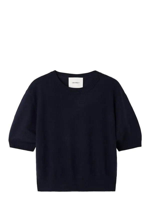 LISA YANG Genevra Cashmere T-shirt - Blue