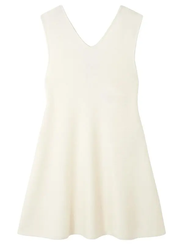 LISA YANG Nyna Cashmere Mini Dress - Neutrals