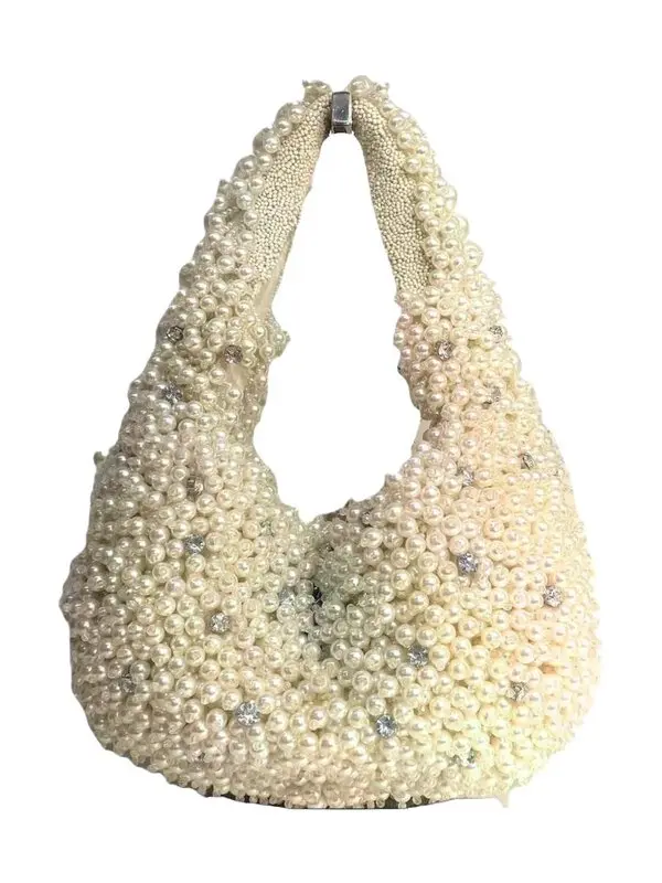 Kurt Geiger Pearl Embellished Tote Bag - Neutrals