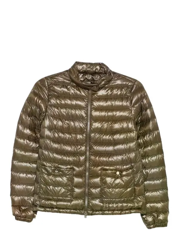 Herno Pocket Zip-up Uffer Jacket - Green