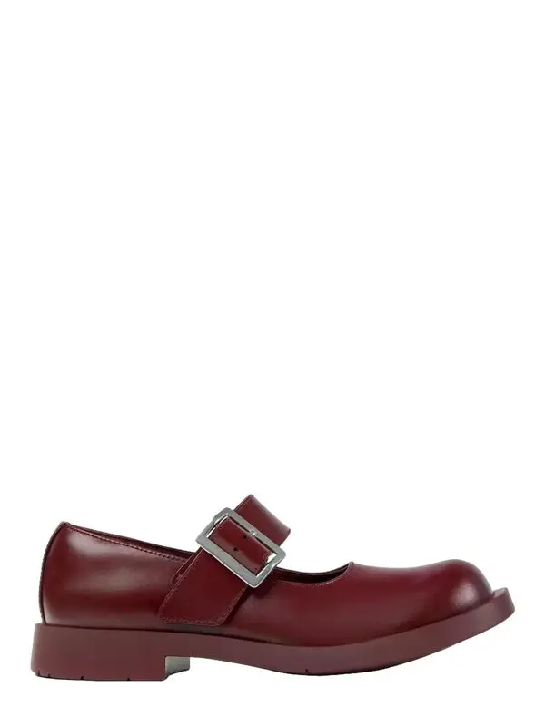 Camper Buckle Ballerina Flats - Red