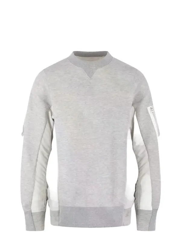 Sacai Crew Neck Sweater - Grey