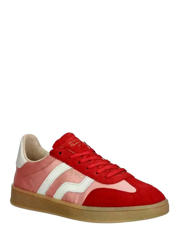 Gant Cuzima Suede Panelled Sneakers - Red