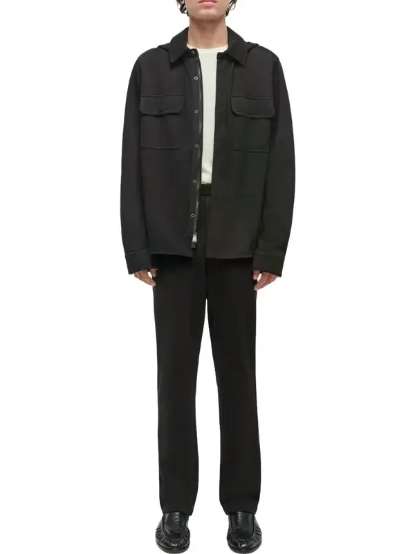 Simkhai Travis Hooded Chest-pocket Overshirt - Black