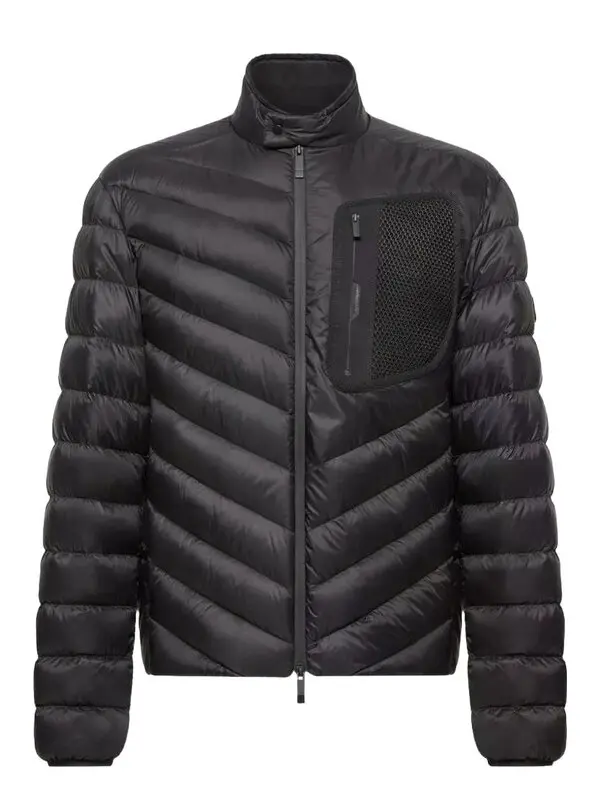 Moncler Mackinac Quilted Mesh Pocket Jacket - Black