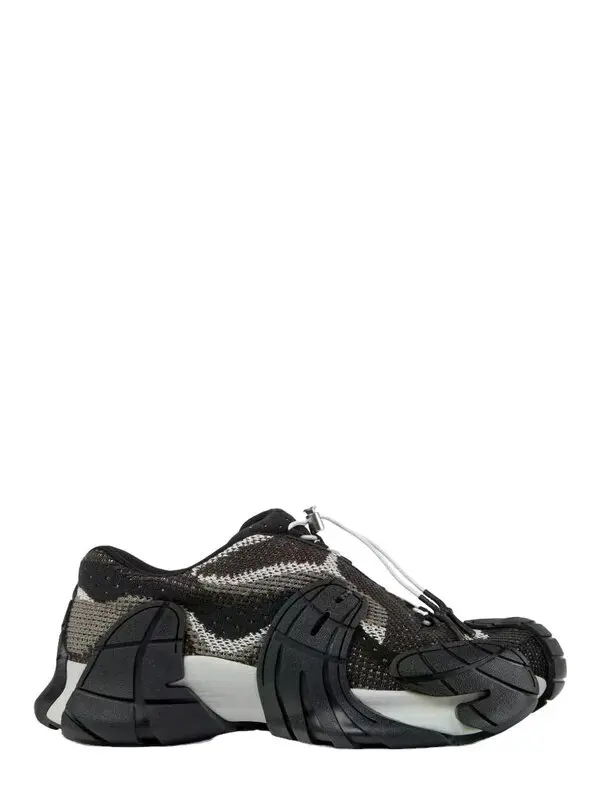 Camper Patterned Lace-up Sneakers - Black