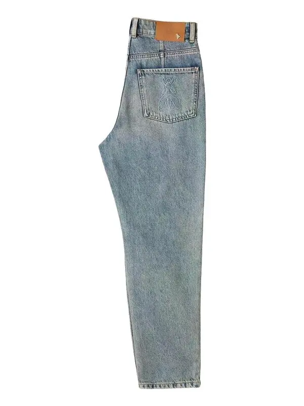 Patrizia Pepe Eyelet Washed Jeans - Blue