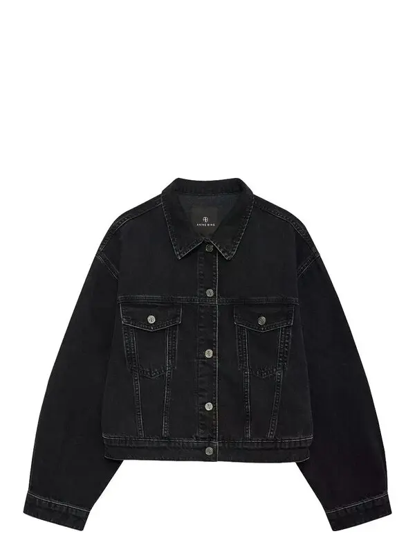 ANINE BING Quincy Button-up Jacket - Black