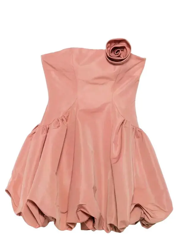 Cult Gaia Floral Strapless Mini Dress - Pink