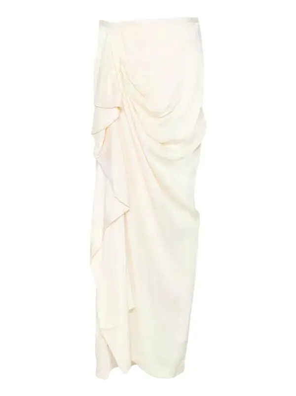 Bondi Born Draped Long Skirt - Neutrals