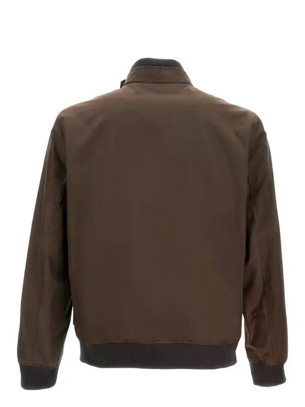Woolrich High Collar Zip Jacket - Brown