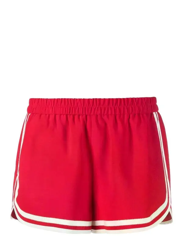 Red Valentino Stripe-trimmed Shorts - Red
