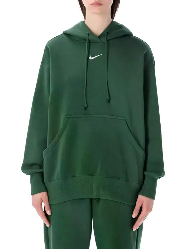Nike Logo-detail Hoodie - Green