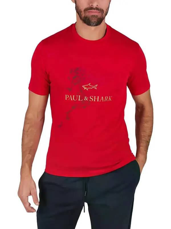 Paul & Shark Year Of The Horse Printed T-shirt - Red