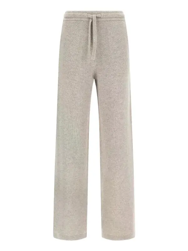 Max Mara Smmpietra Drawstring Knit Trousers - Grey