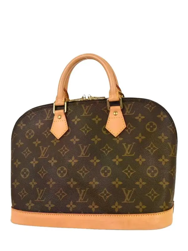 LOUIS VUITTON Alma Monogram Canvas Tote Bag - Brown