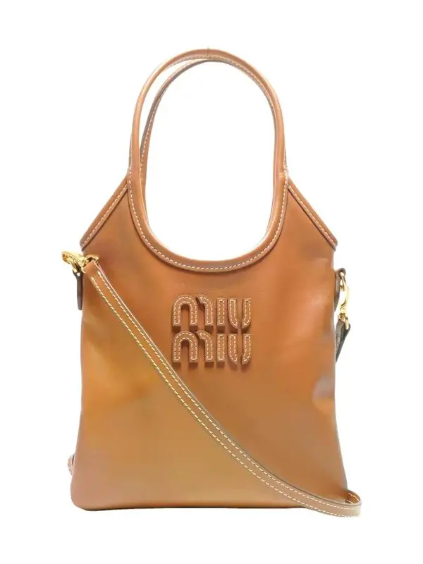 Miu Miu 2020-2025 Ivy Tote Bag - Brown