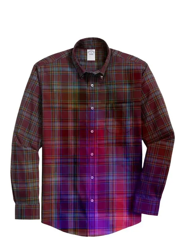 Brooks Brothers Plaid-patterned Button-down Shirt - Red
