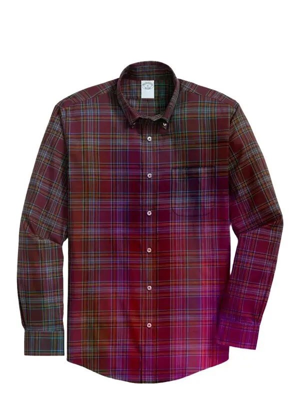 Brooks Brothers Plaid-patterned Button-down Shirt - Red