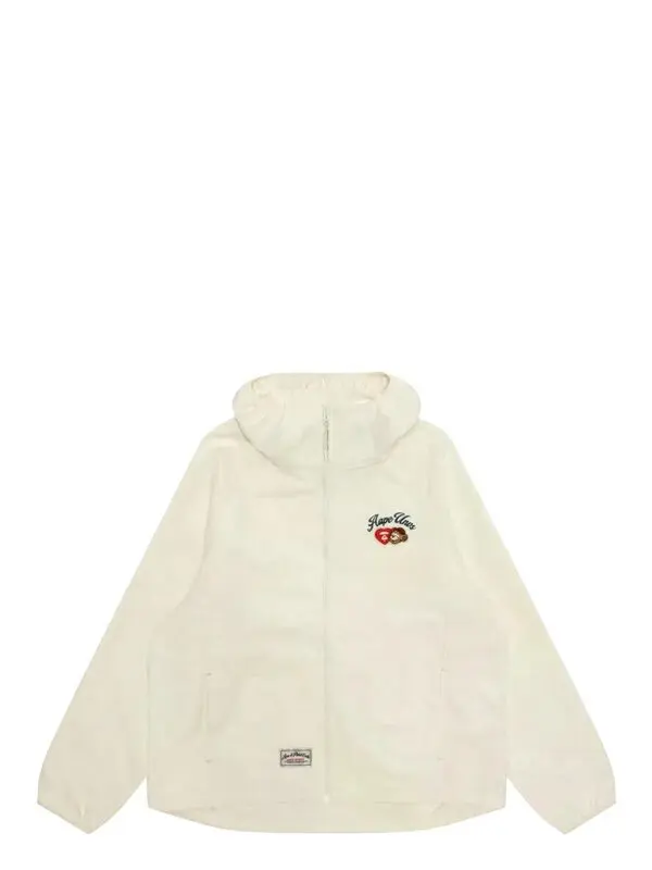 AAPE BY *A BATHING APE Embroidered-detail Hooded Jacket - Neutrals