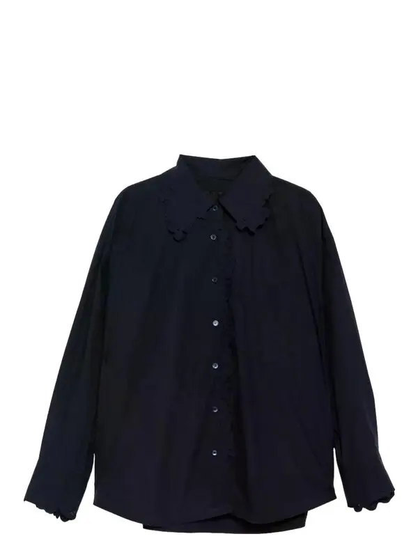 JNBY Floral Embroidered Shirt - Blue