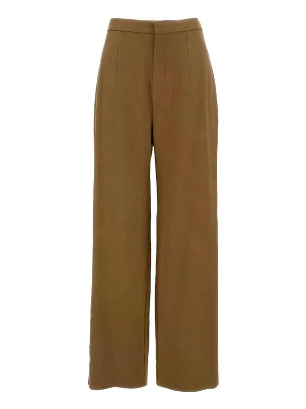 MAISON JEJIA High-waisted Wide-leg Trousers - Brown