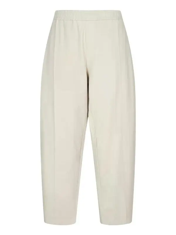 CROQUIS Tapered Drawstring Trousers - Neutrals