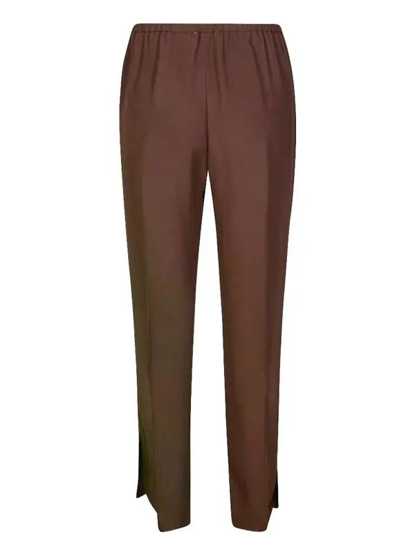 FORTE_FORTE Elasticated Trousers - Brown