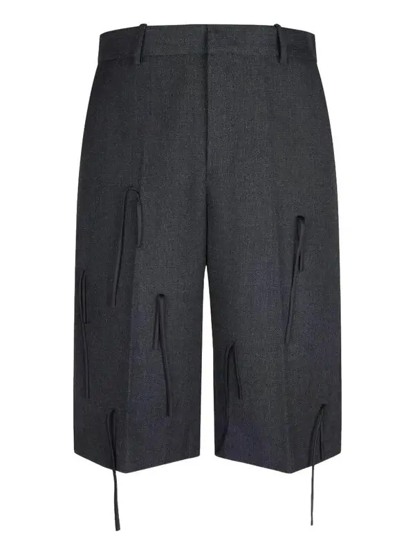 JNBY A-line Shorts With Fringe Detail - Grey