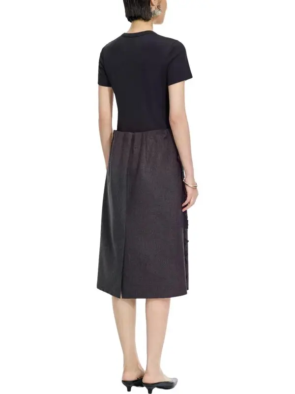 JNBY Floral Embellished A-line Skirt - Grey