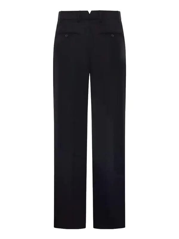 AMI Paris Pleated Trousers - Black