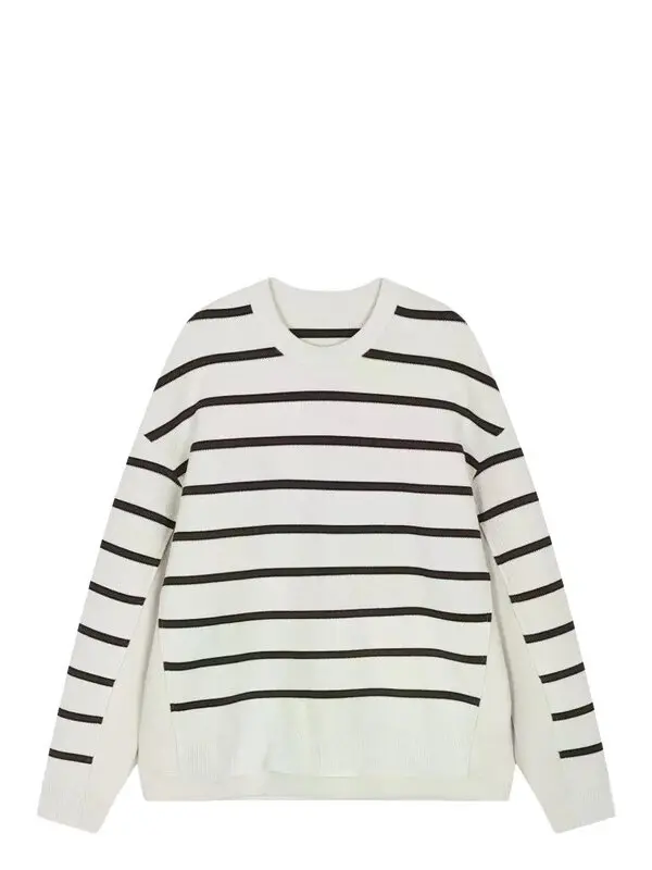 CROQUIS Striped Crewneck Jumper - Neutrals