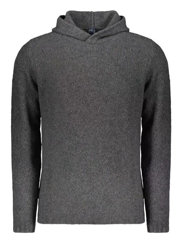 Fedeli Long-sleeve Hooded Sweater - Grey